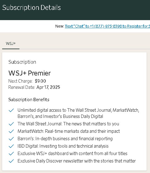 WSJ [benefits of subscription?] - Bogleheads.org